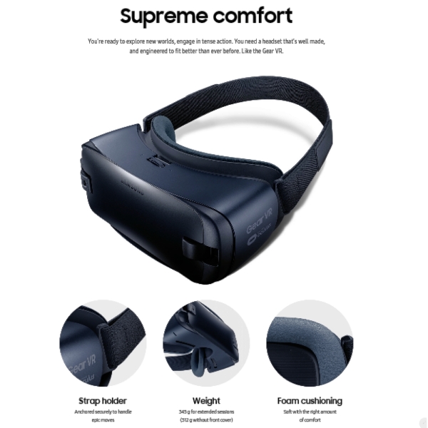 New Imported Samsung Gear Vr 2 Sm R323 Virtual Reality Headset 2016